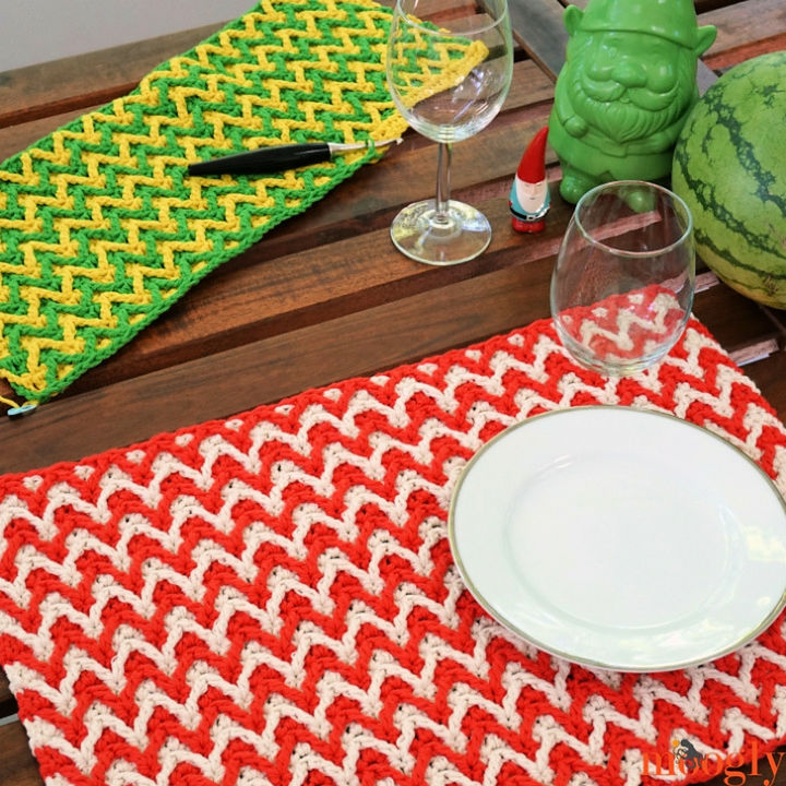 20 Free Crochet Placemats Pattern | Crochet Table Mat