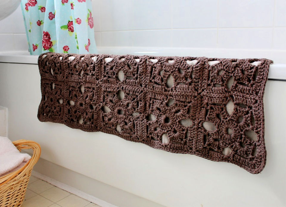 10 Free Crochet Bath Mat Patterns - Crochet Bath Rugs