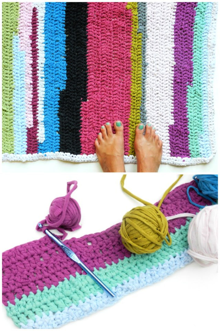 30 Free Crochet Rug Patterns for Beginners - Crochet Me