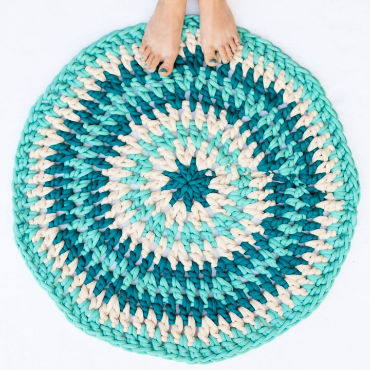 30 Free Crochet Rug Patterns for Beginners - Crochet Me