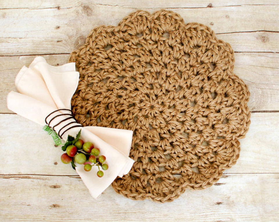 20 Free Crochet Placemats Pattern | Crochet Table Mat