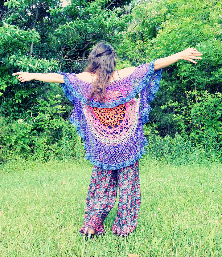 10 Free Crochet Circle Vest Patterns - Crochet Me