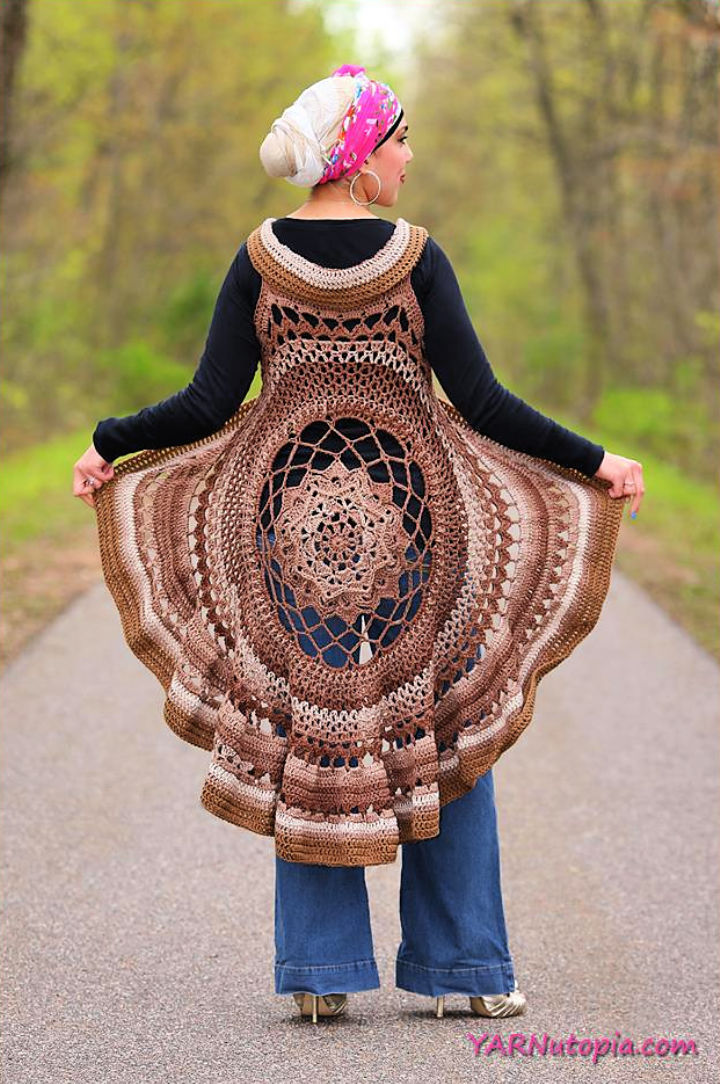 10 Free Crochet Circle Vest Patterns - Crochet Me
