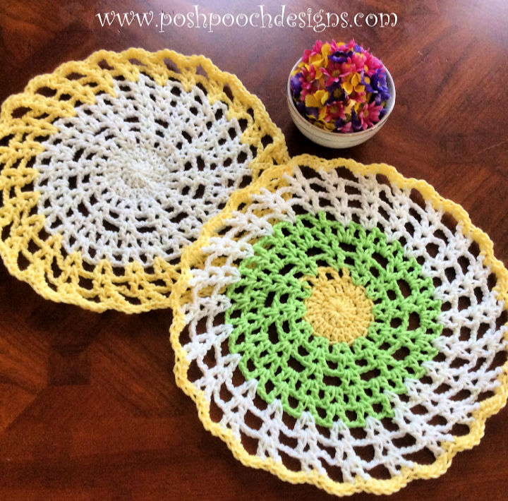 20 Free Crochet Placemats Pattern | Crochet Table Mat