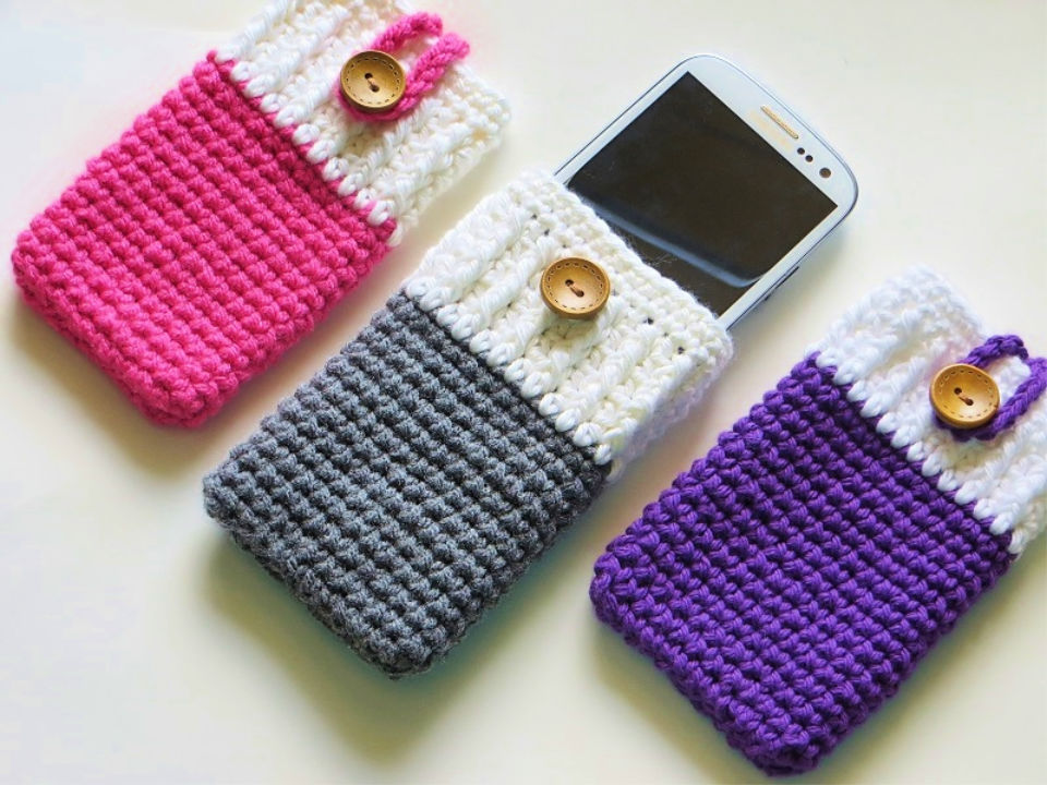 25 Free Crochet Phone Case Patterns | Crochet iPhone Cases
