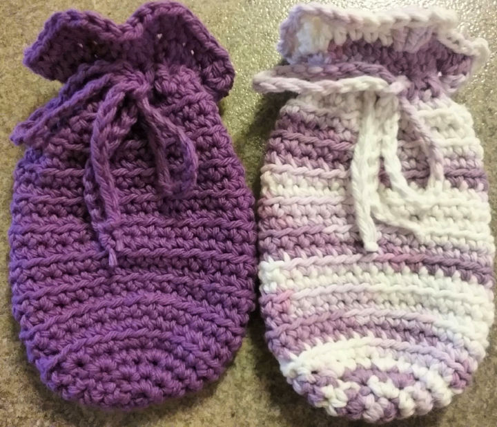 15 Free Crochet Drawstring Bag Patterns - Crochet Me