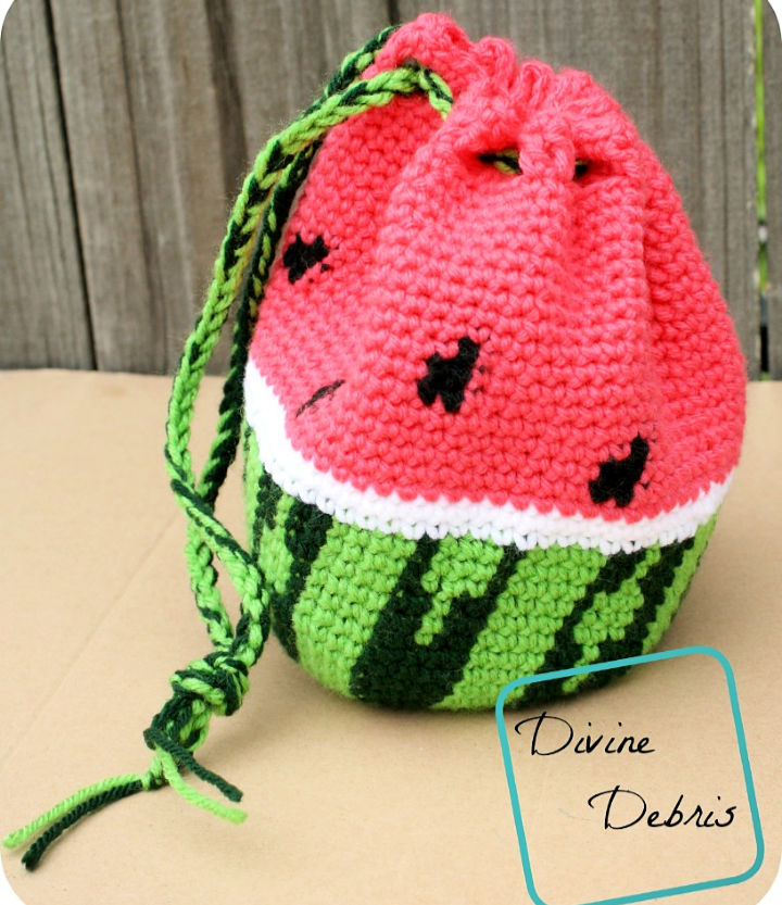 15 Free Crochet Drawstring Bag Patterns - Crochet Me