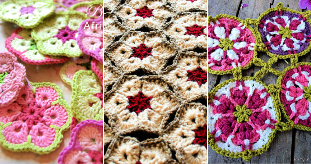 15 Free African Flower Crochet Patterns - Crochet Me