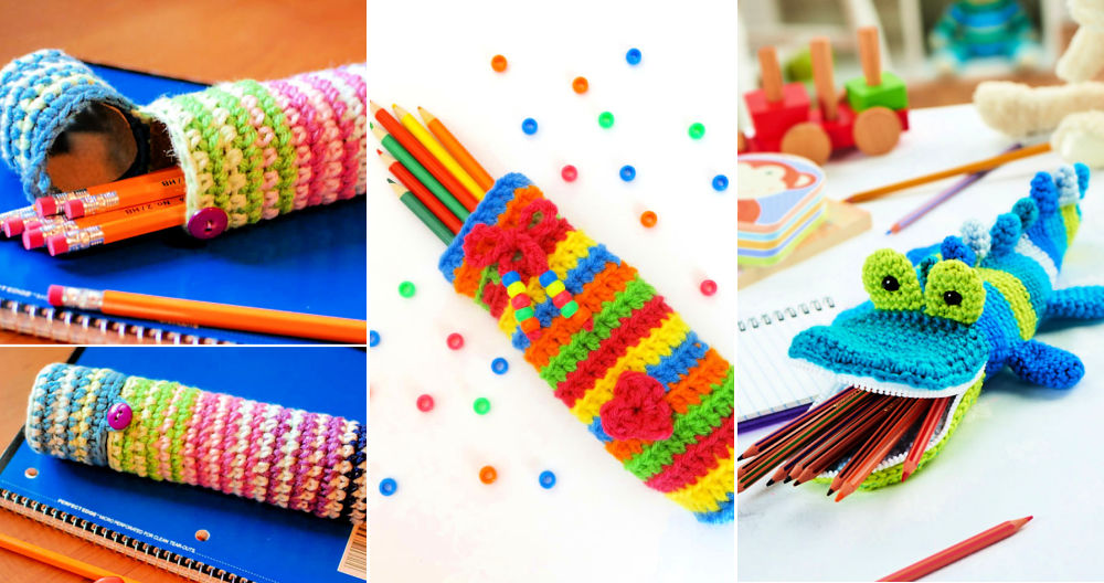 15 Free Crochet Pencil Case Patterns - Crochet Me